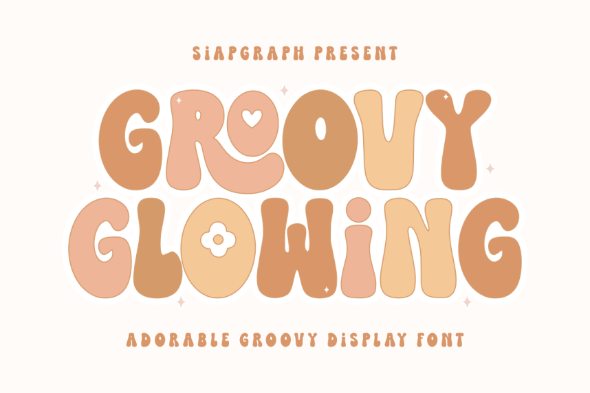 Groovy Glowing Font - Befonts