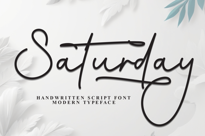Saturday Handwritten Font - Befonts