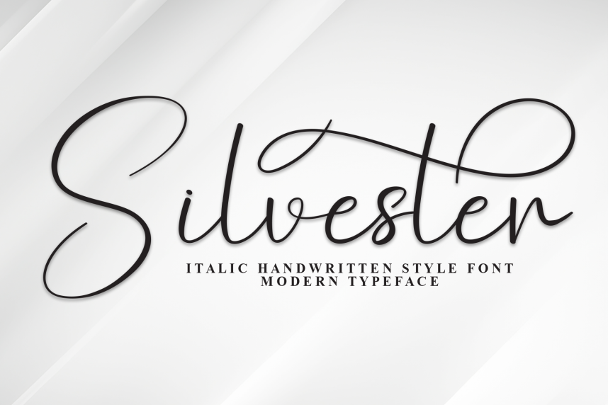 Silvester Handwritten Script Font - Befonts