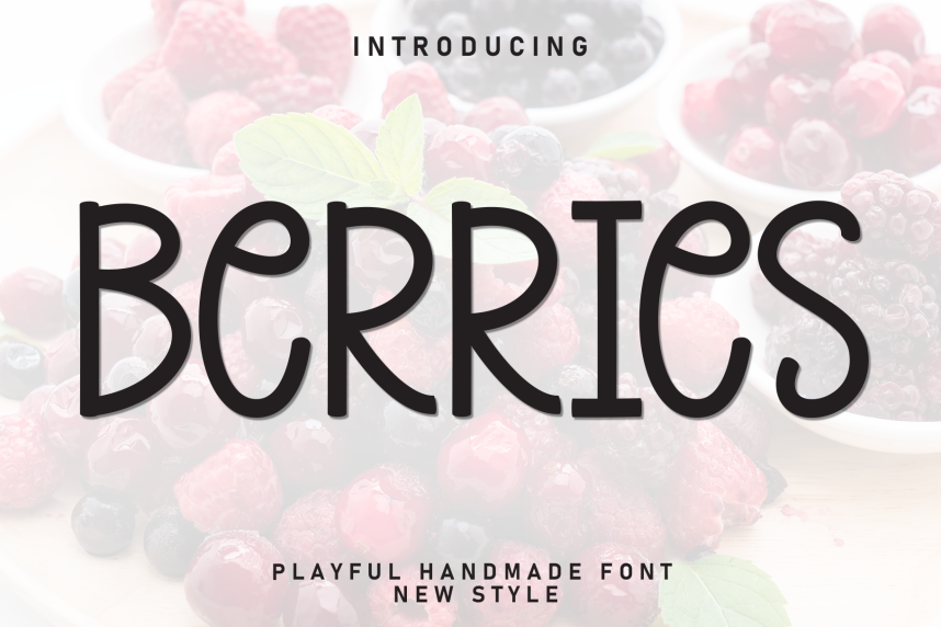 Berries Playful Script Font - Befonts