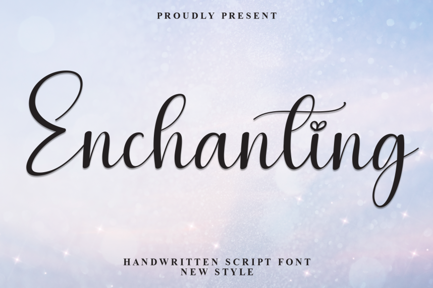 Enchanting Script Handwritten Font - Befonts