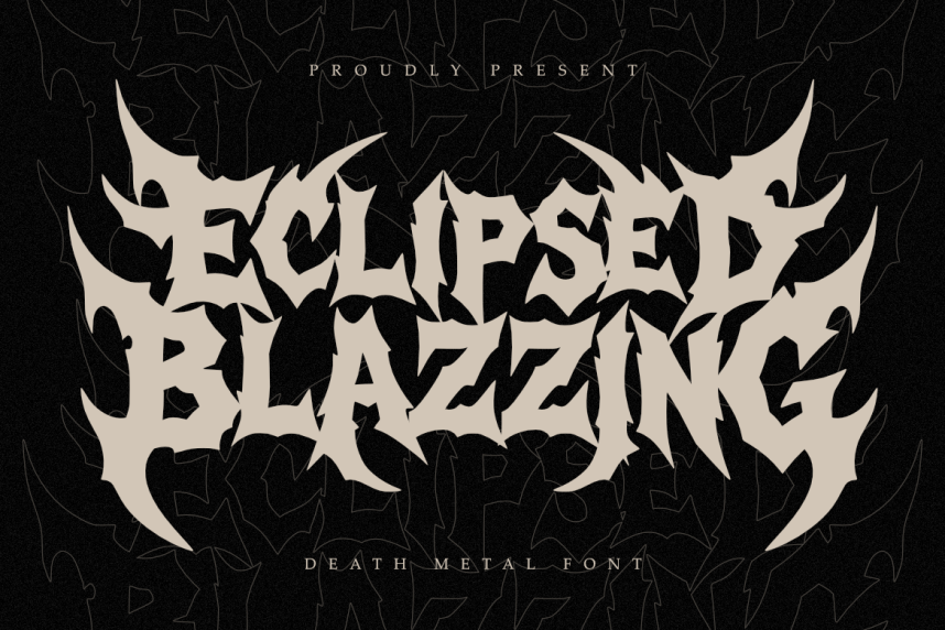 Eclipsed Blazzing Font - Befonts