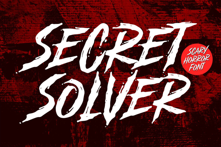 Secret Solver - Scary Horror Font - Befonts