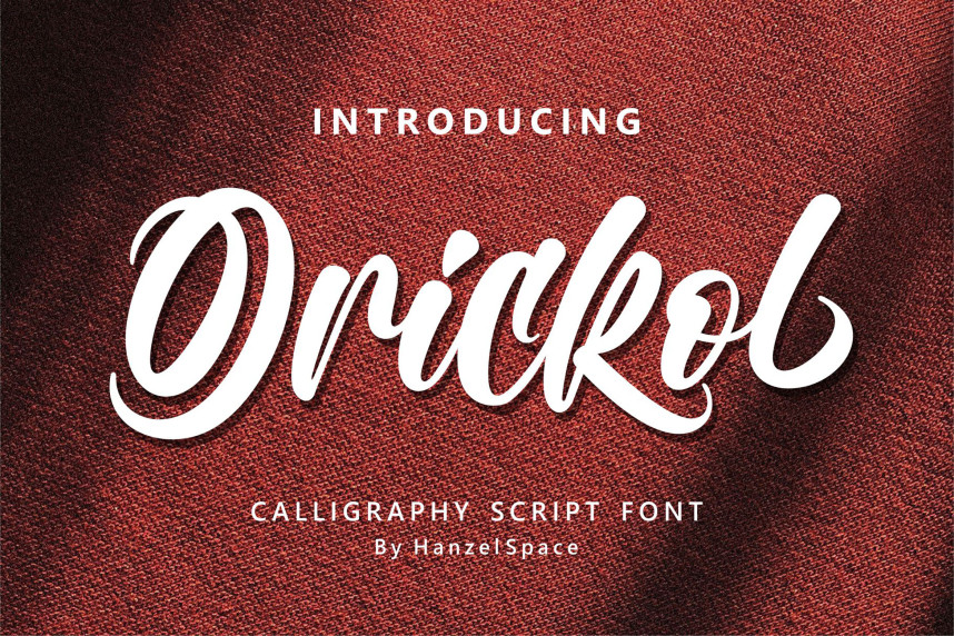 Orickol - Script Font - Befonts