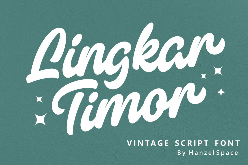 Lingkar Timor - Vintage Script Font - Befonts
