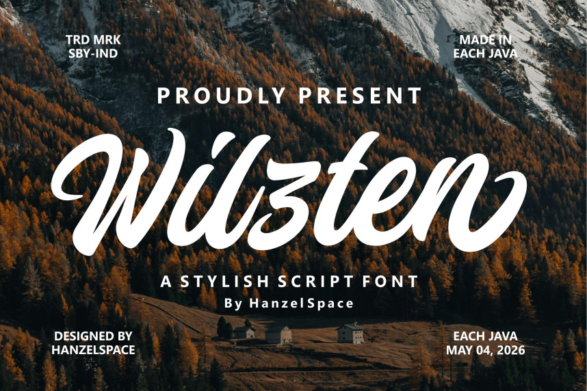Wilzten – A Stylish Script Font - Befonts