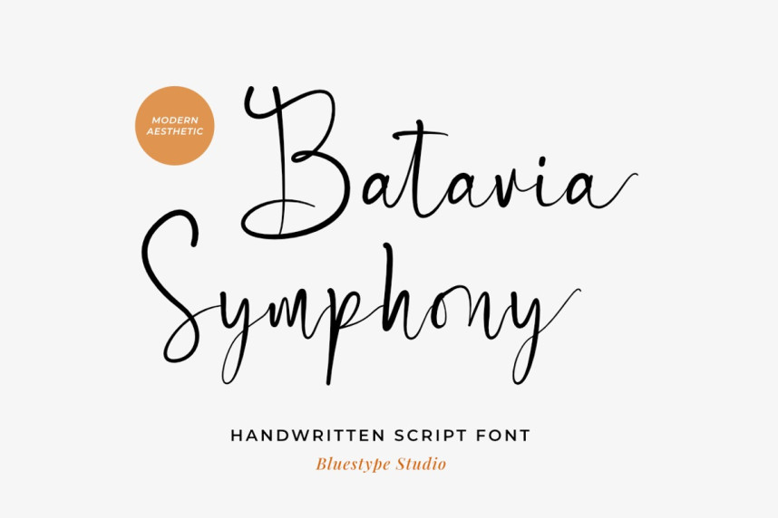 Batavia Symphony Font - Befonts
