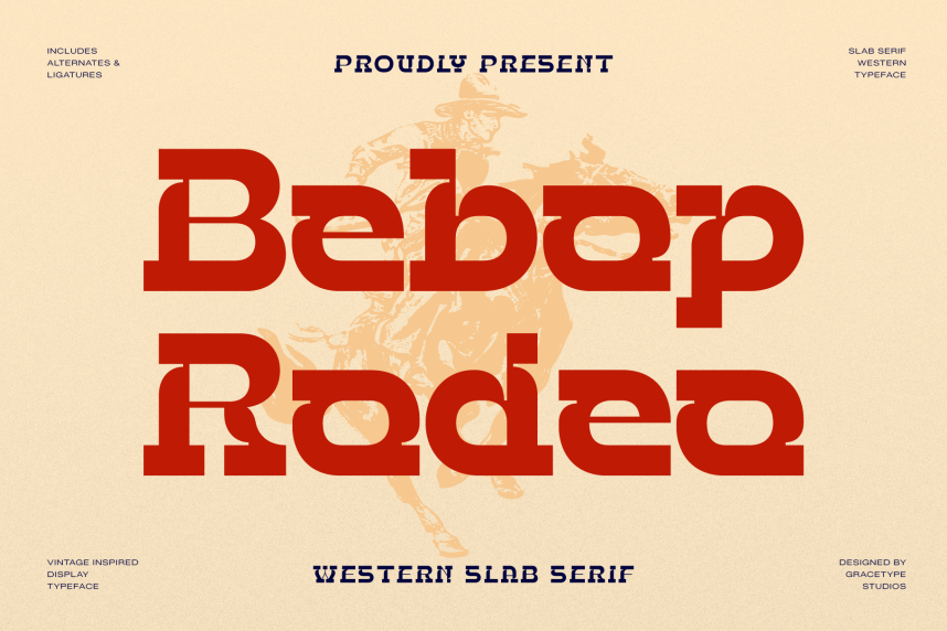 Bebop Rodeo | Western Slab Serif Font - Befonts