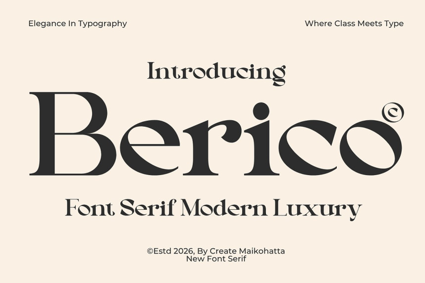 Berico Font - Befonts