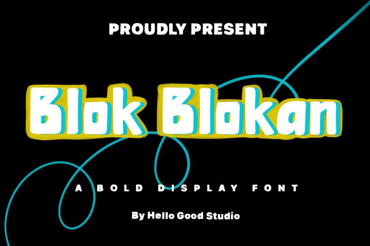 Blok Blokan Display Font - Befonts