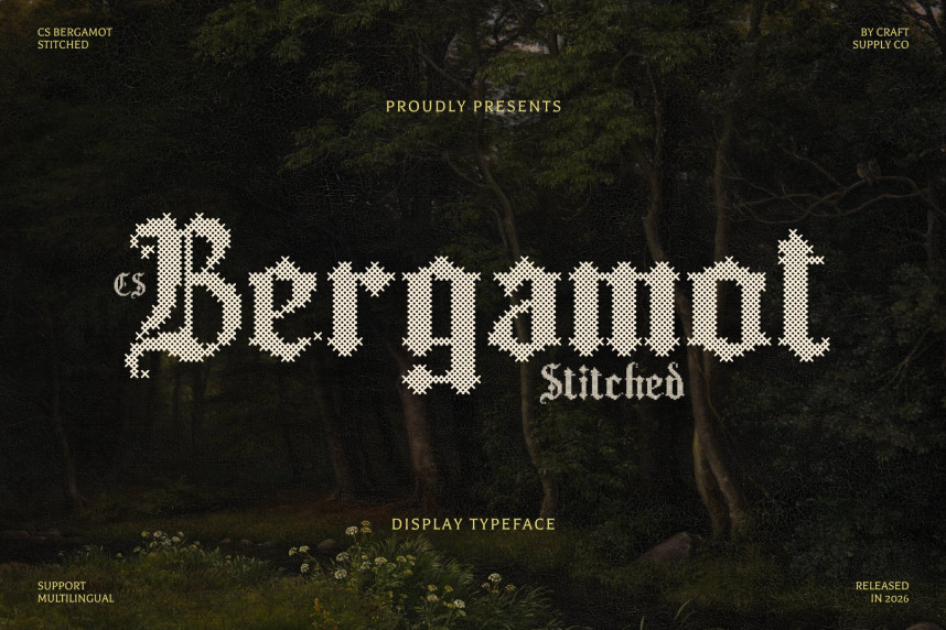 CS Bergamot Stitched Font - Befonts