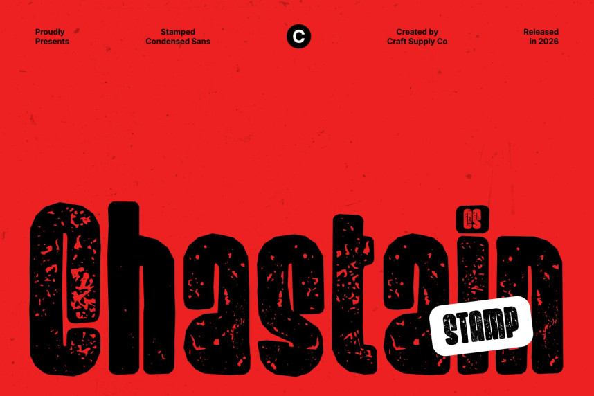 CS Chastain Stamp Font - Befonts