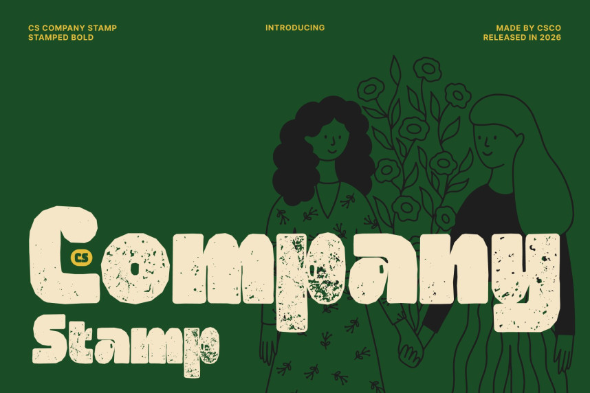 CS Company Stamp Font - Befonts
