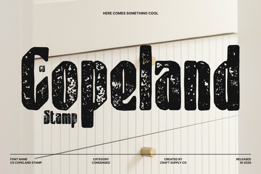 CS Copeland Stamp Font - Befonts