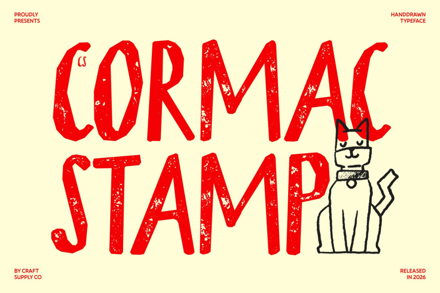 CS Cormac Stamp Font - Befonts
