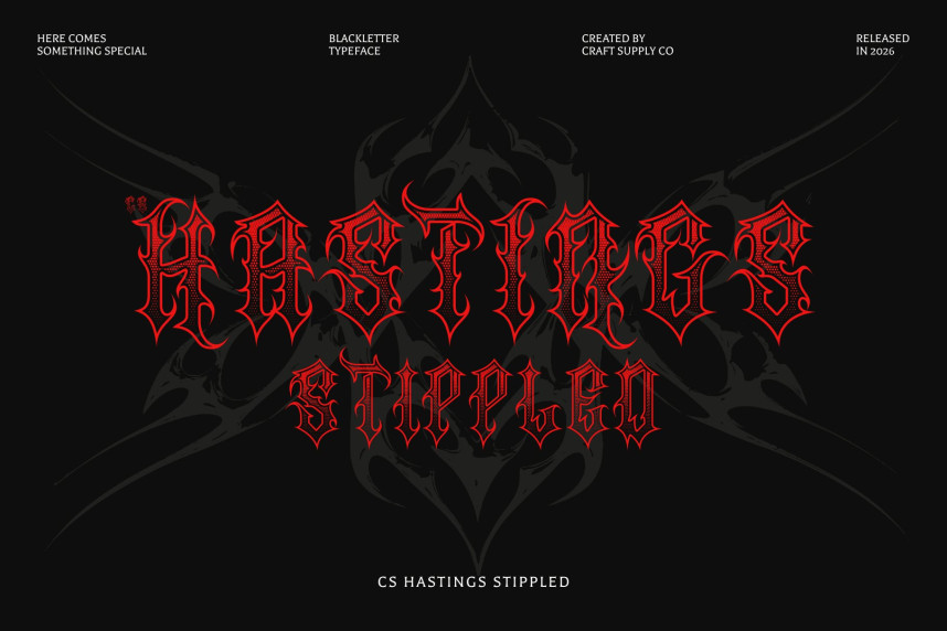CS Hastings Stippled Font - Befonts