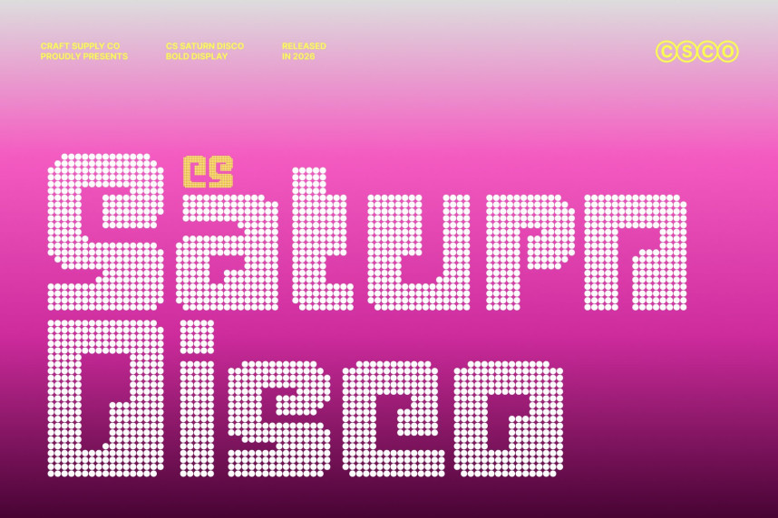 CS Saturn Disco Font - Befonts