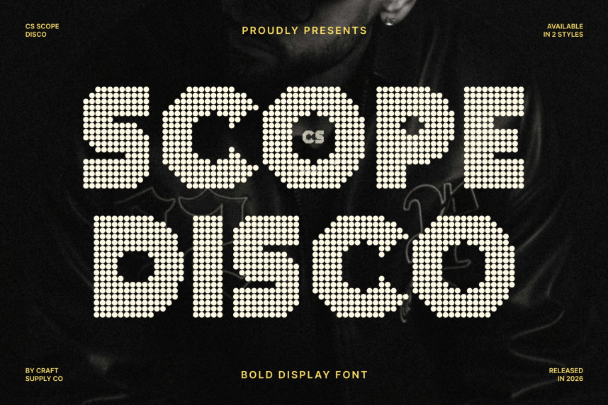 CS Scope Disco Font - Befonts