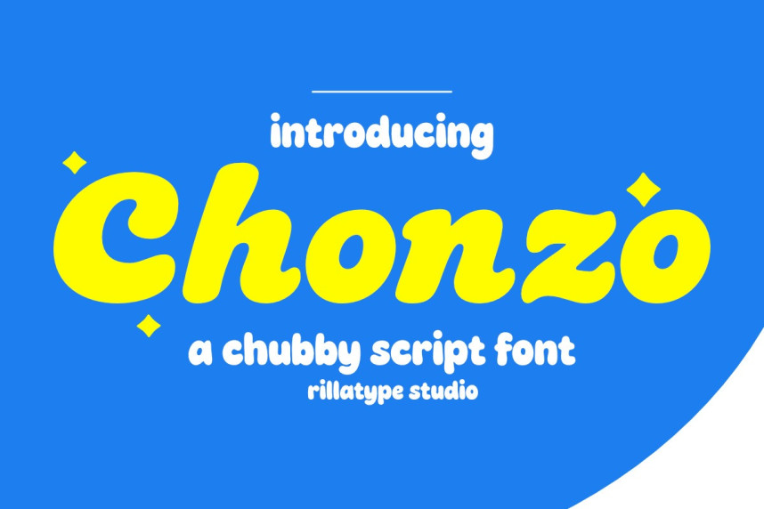 Chonzo Chubby Font - Befonts