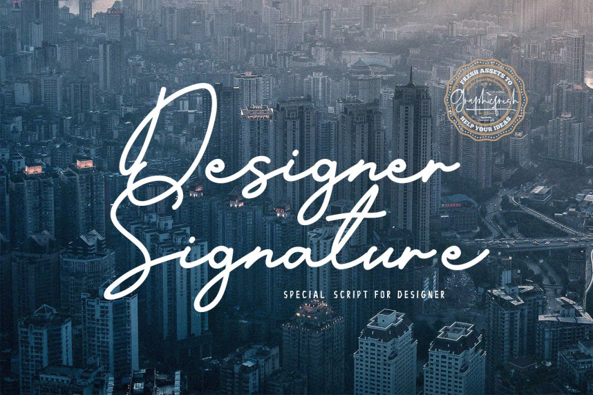 Designer Signature Font - Befonts