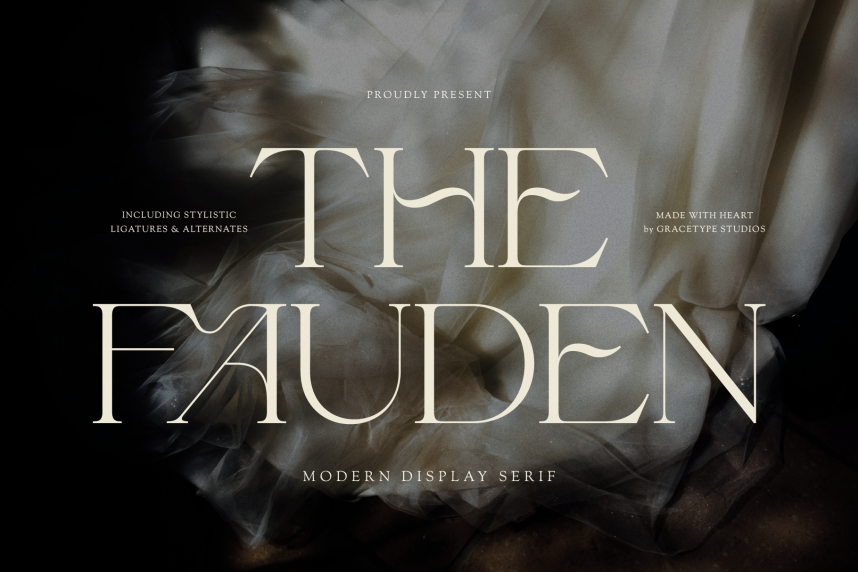 Fauden | Modern Display Serif Font - Befonts