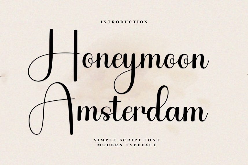Honeymoon Amsterdam Elegant Font - Befonts