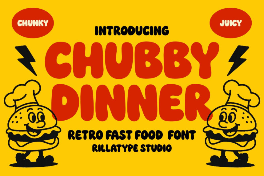 RT Chubby Dinner Font - Befonts
