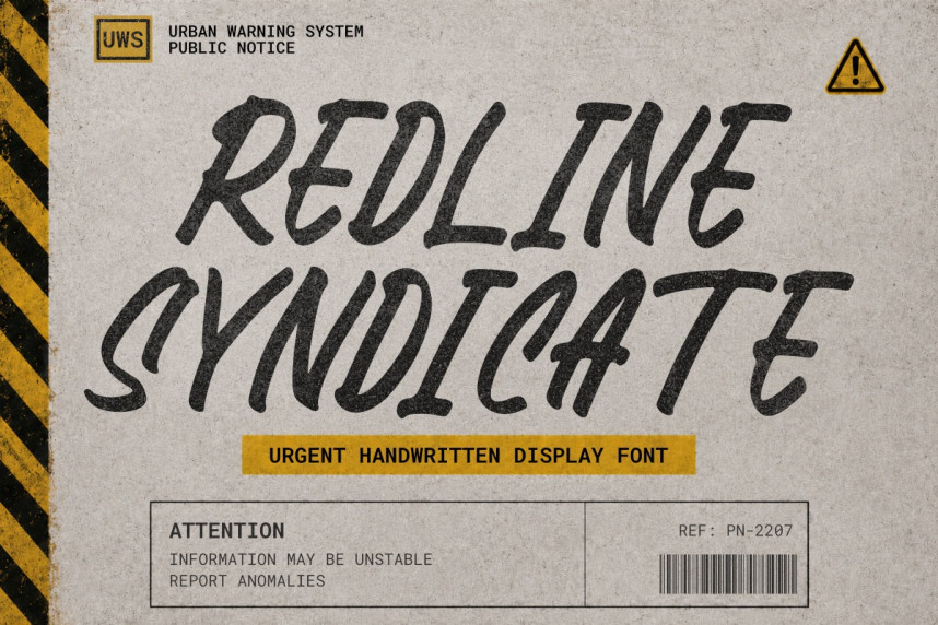 Redline Syndicate Font - Befonts