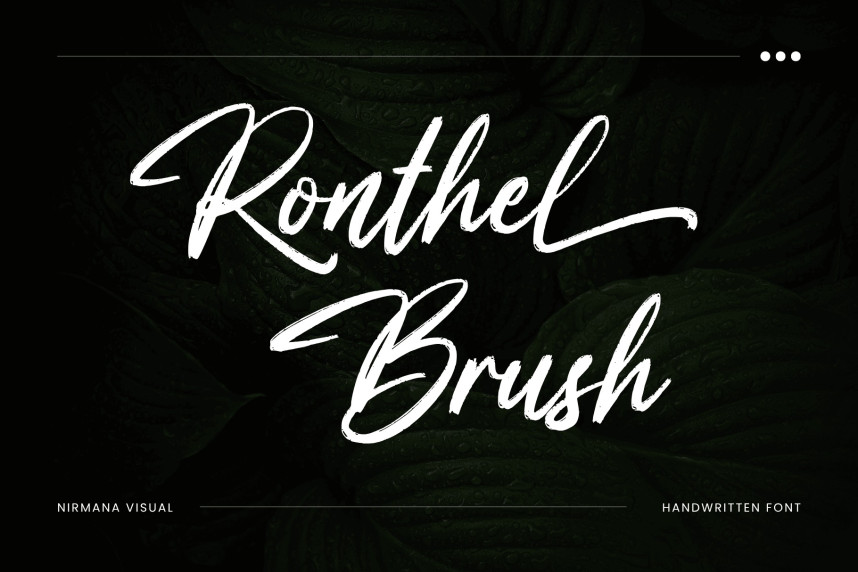 Ronthel Brush Font - Befonts