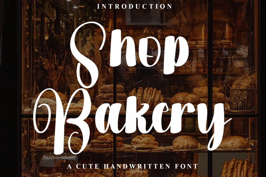 Shop Bakery – Casual Handwritten Script Font - Befonts