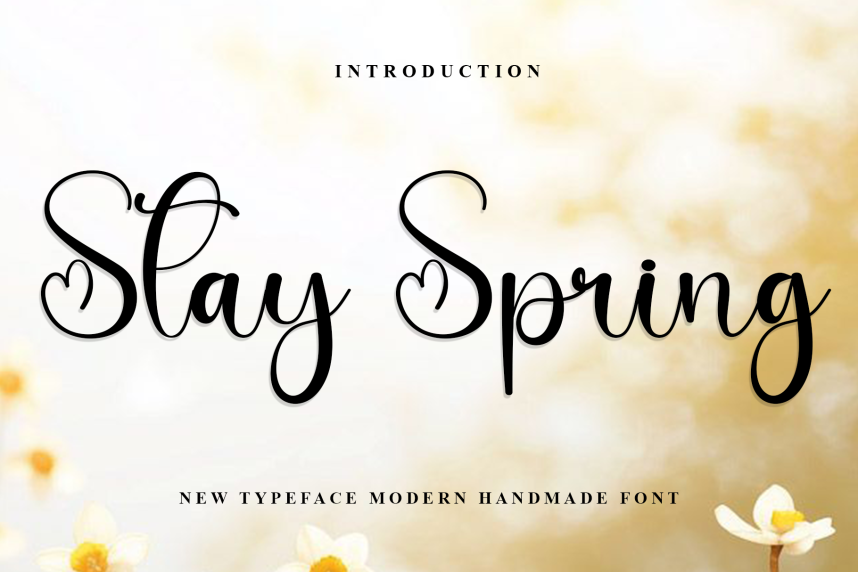 Stay Spring Elegant Script Font - Befonts
