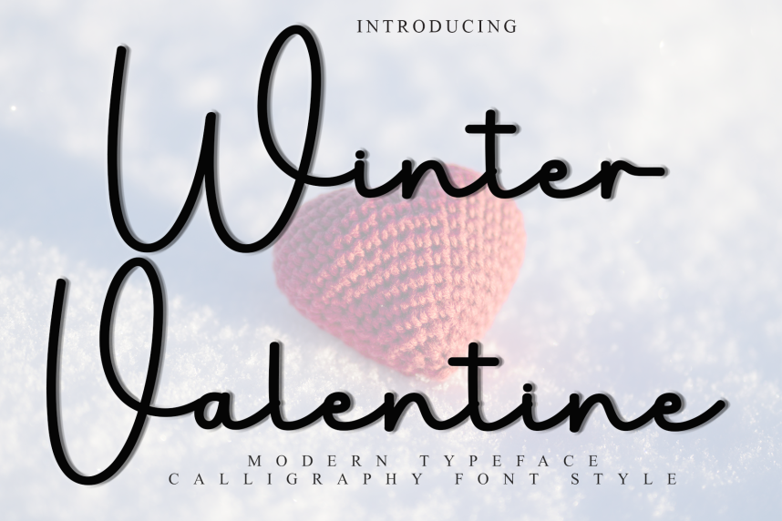 Winter Valentine - Clean Handwritten Font - Befonts