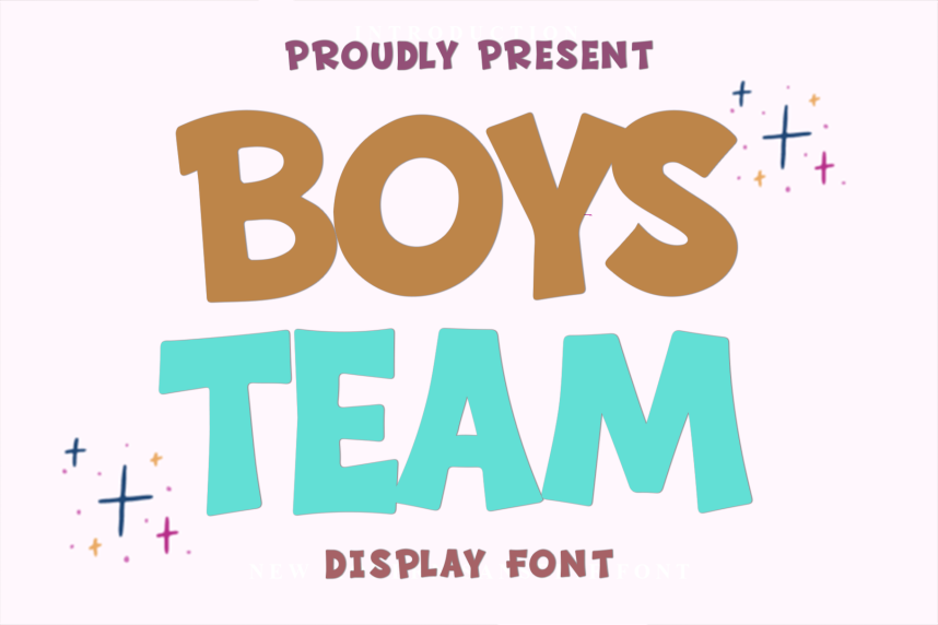 Boys Team Display Font - Befonts