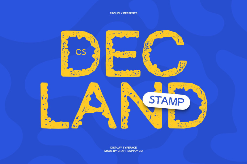 CS Decland Stamp Font - Befonts