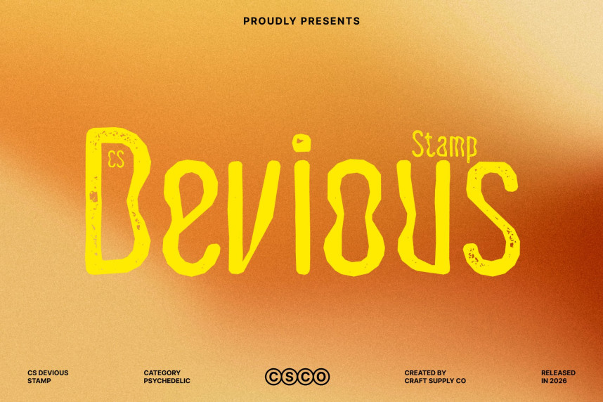 CS Devious Stamp Font - Befonts