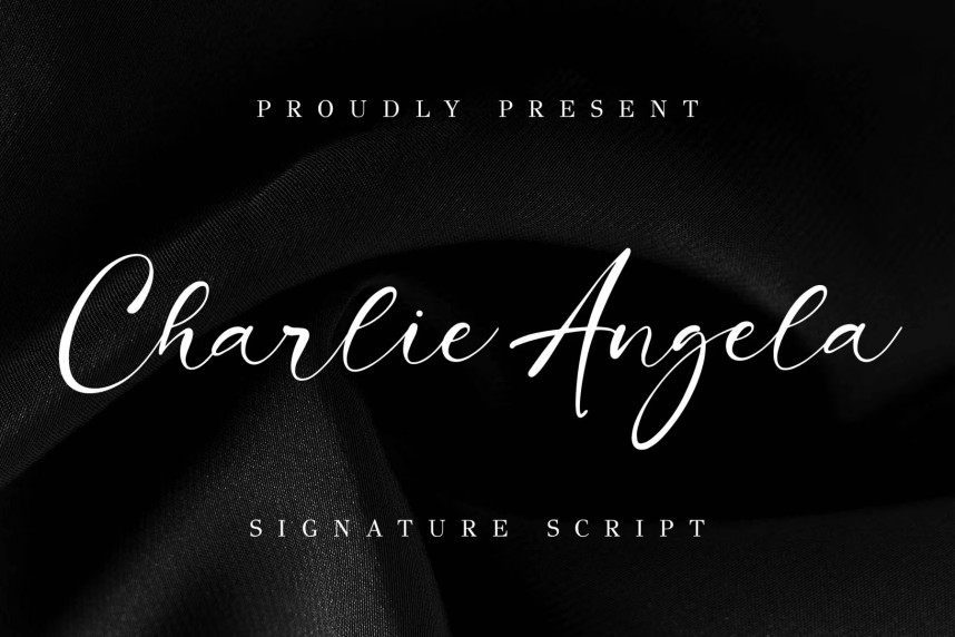 Charlie Angela – Signature Script Font - Befonts