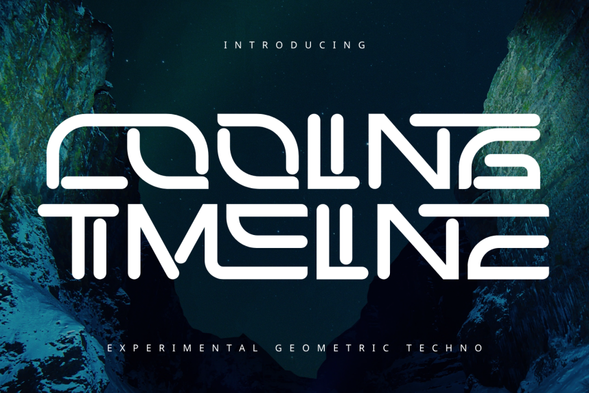 Cooling Timeline - Futuristic Font - Befonts
