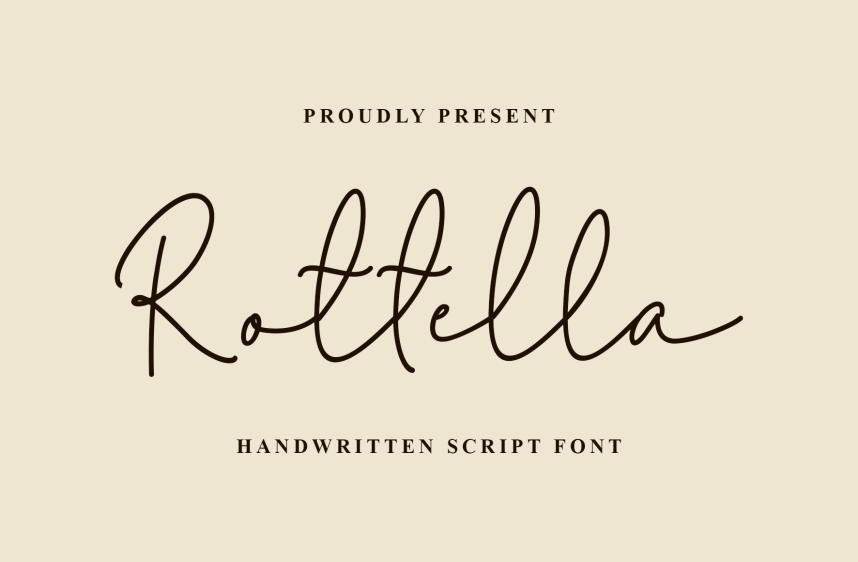 Rotella Monoline Handwritten Font - Befonts