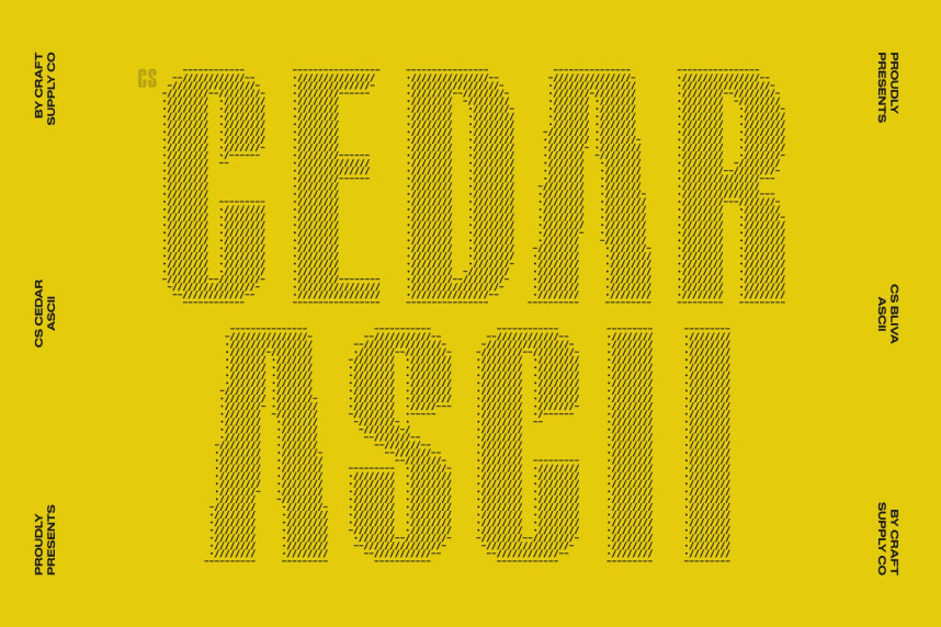 CS Cedar Ascii Font - Befonts